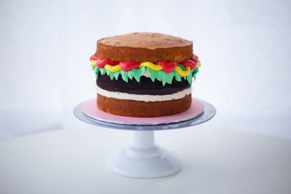 How To Make A Burger Cake | Hamburger Cake Tutorial