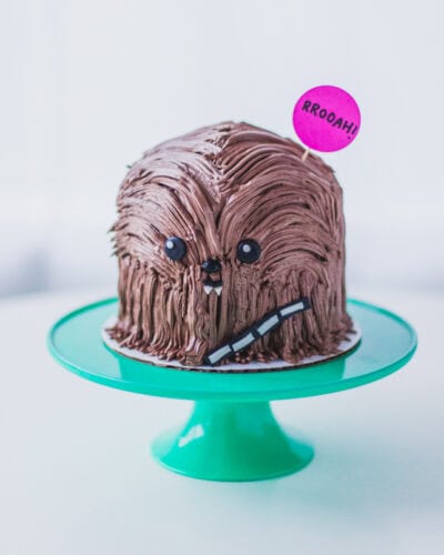 Kawaii Chewbacca Cake - Coco Cake Land - Cake Tutorials, Cake ...